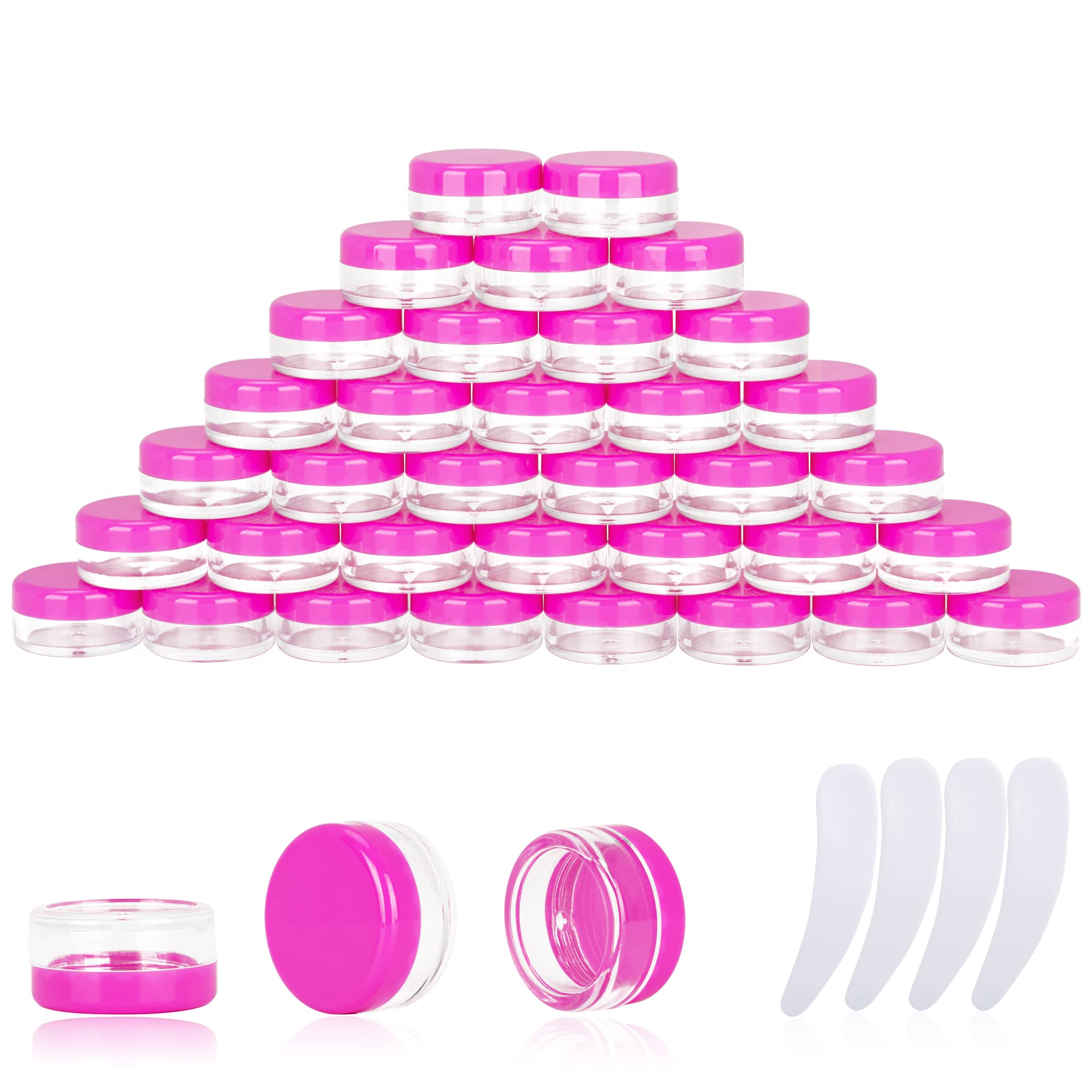 Amazon.com: 50PCS 3 Gram Sample Containers, 3ml Empty Jars with Lids ...