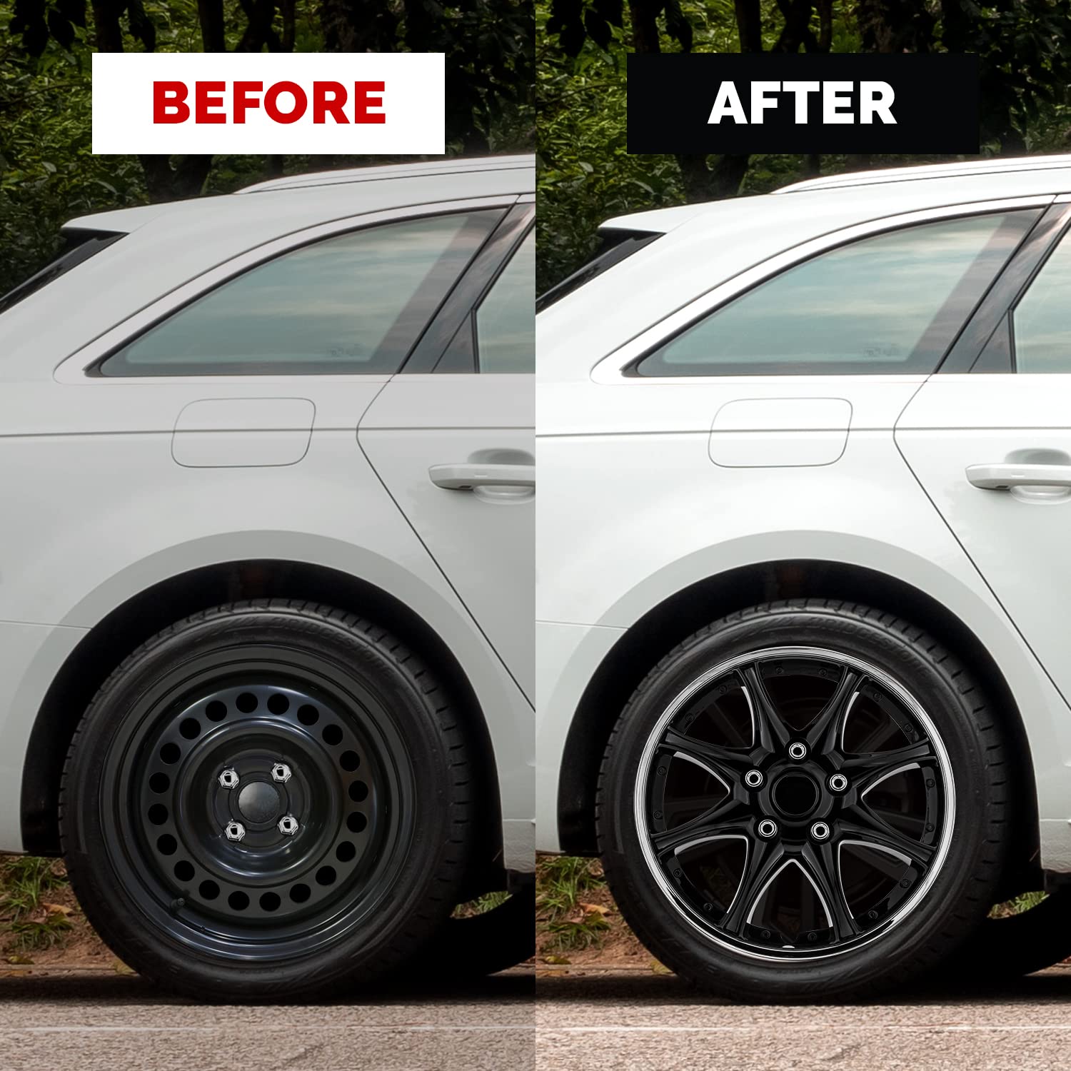 Snapklik.com : Pilot Automotive WH522-15C-B-AM 15 Inch Black & Chrome ...