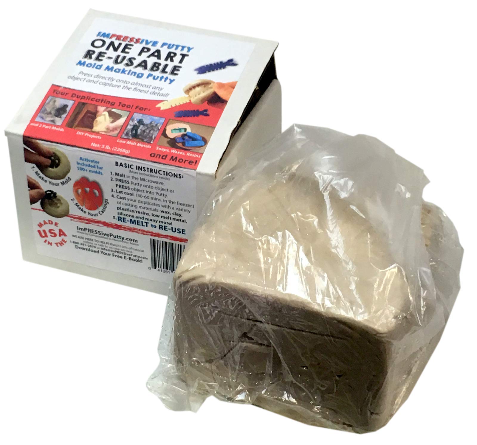 Buy Impressive Putty 5 lb. Reusable Molding Putty for Arts, Craft ...