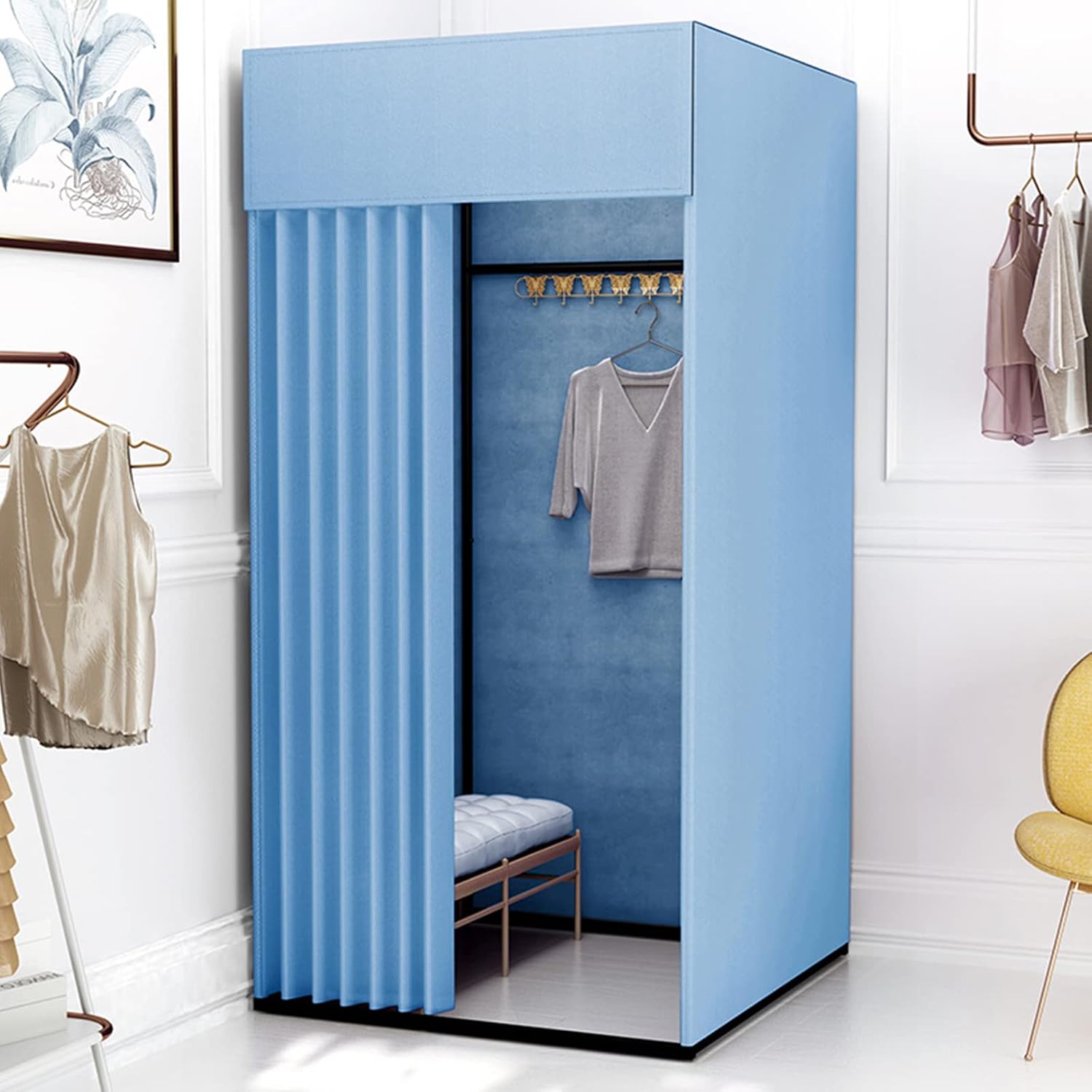 Amazon.com: QQXX Mobile Fitting Room for Clothing Store,Portable ...