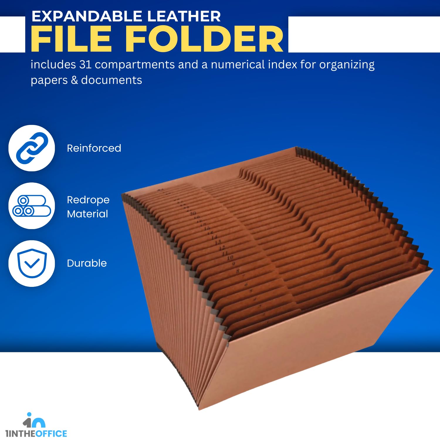 Snapklik.com : 1InTheOffice Expanding File Folder 31 Sections