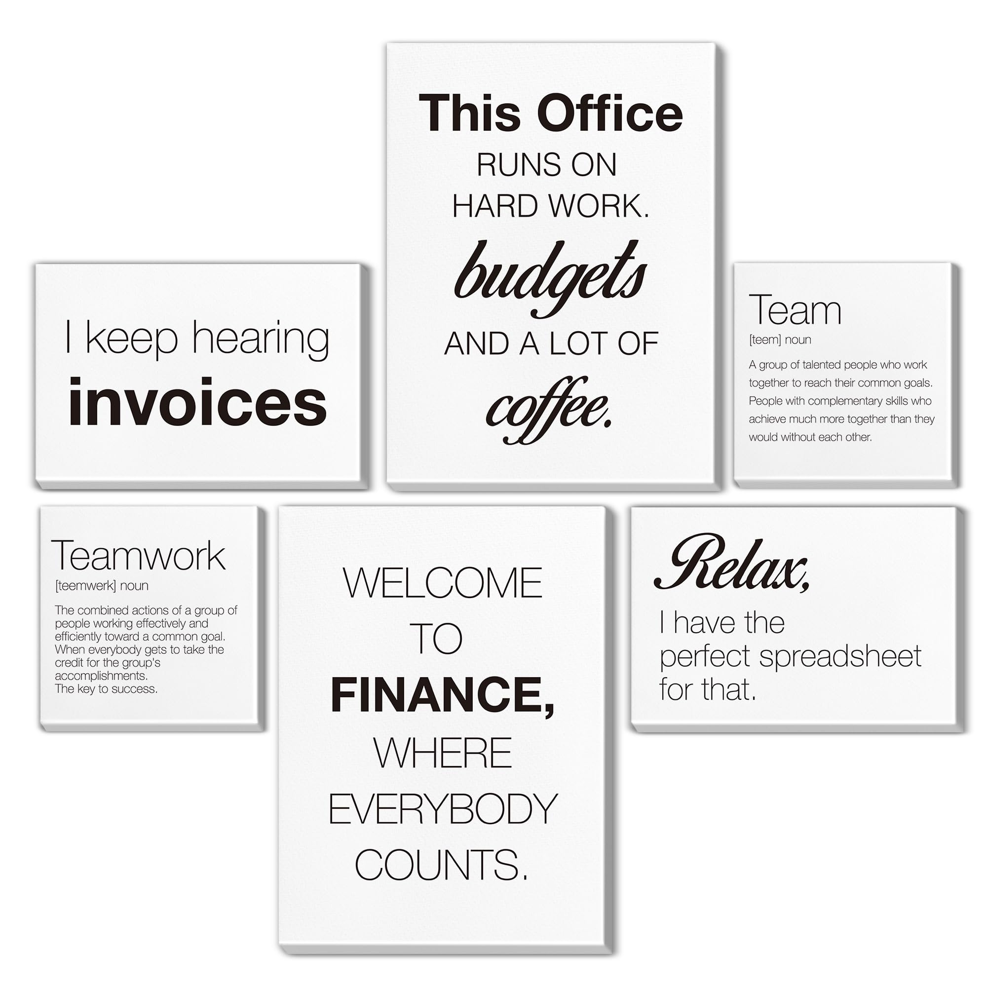 Amazon.com: Finance Office Decor Accounting Office Artwork Wall Decor ...