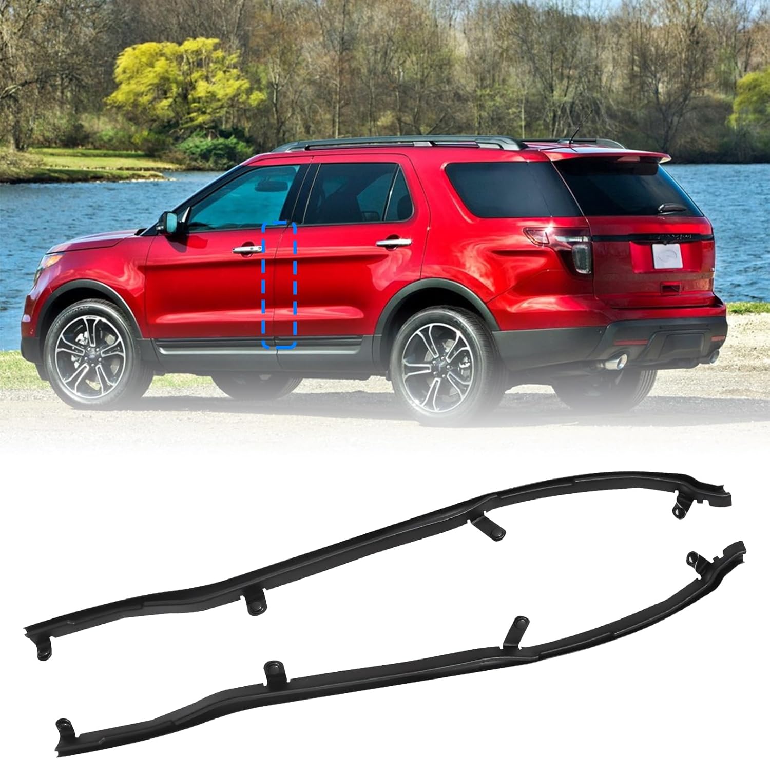 Amazon.com: KAVIUS Door Front Weatherstrip RH LH Pair Compatible with ...
