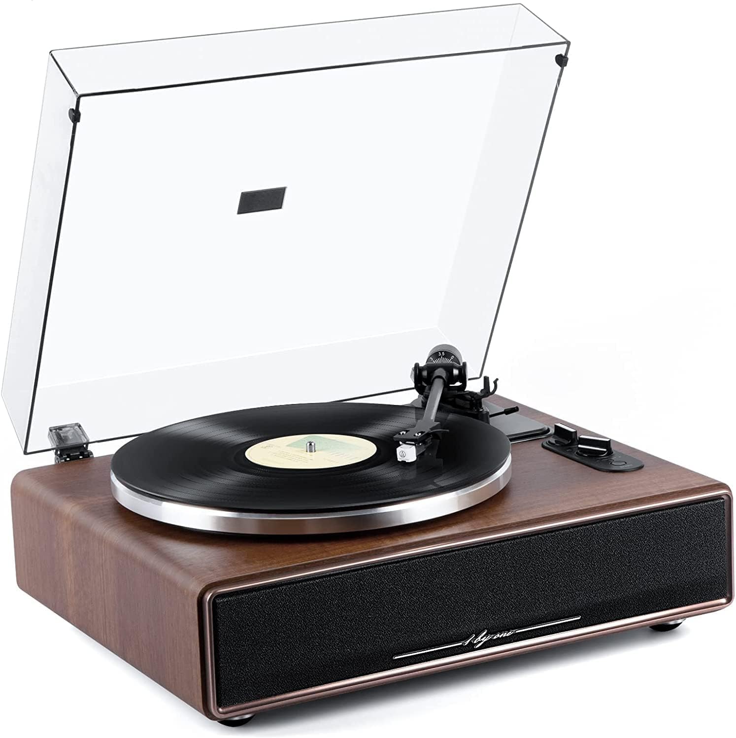 1 BY ONE Record Players with Integrated Speakers, Bluetooth Turntable ...