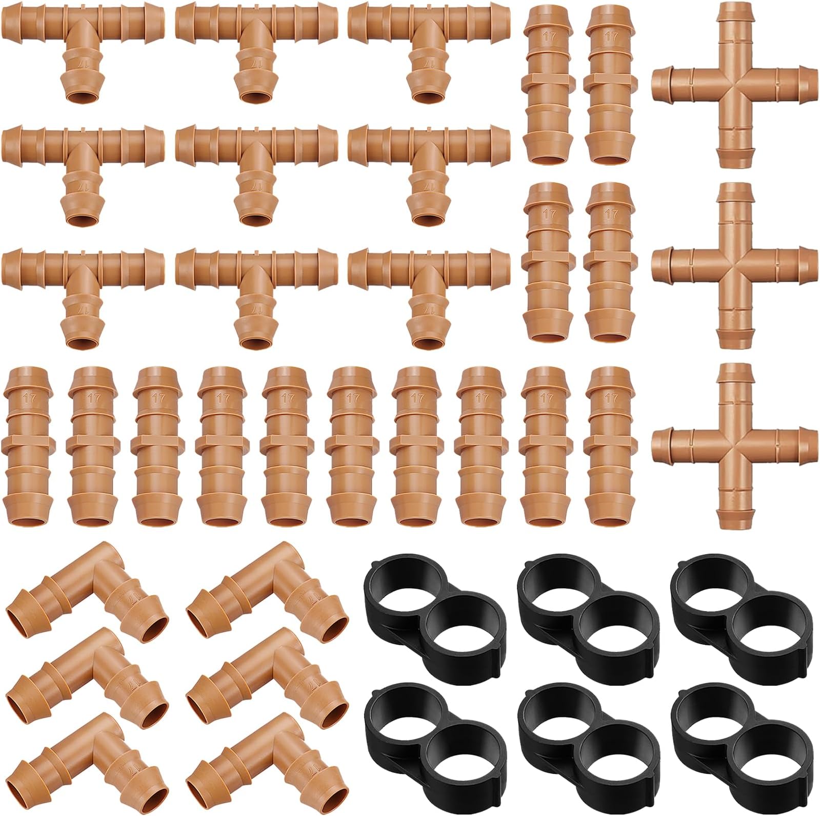 Amazon.com: TTioDri 24 Pieces Drip Irrigation Fittings Elbow Connectors ...