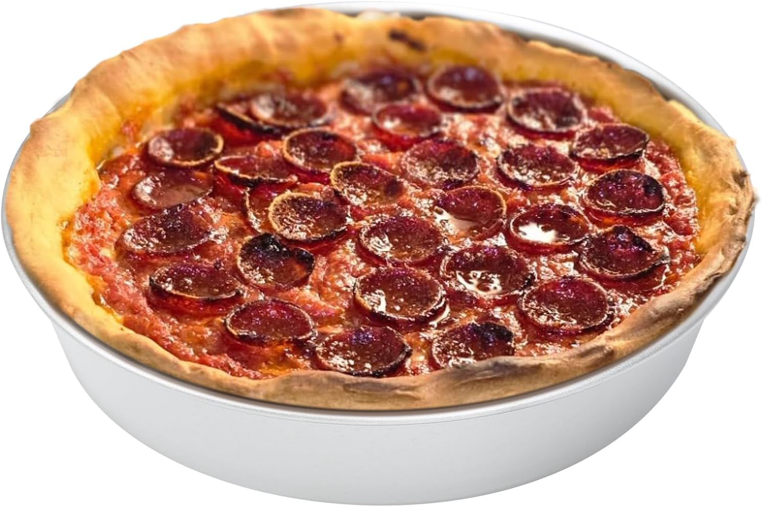Amazon.com: LloydPans Chicago Style Deep Dish Pizza Pan 12 Inch by 2.25 ...