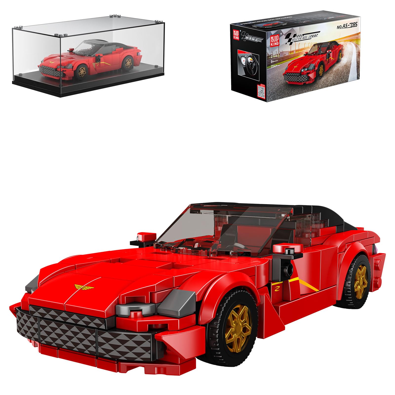Amazon.com: Mould King Speed Champion Car Building Sets with Acrylic ...