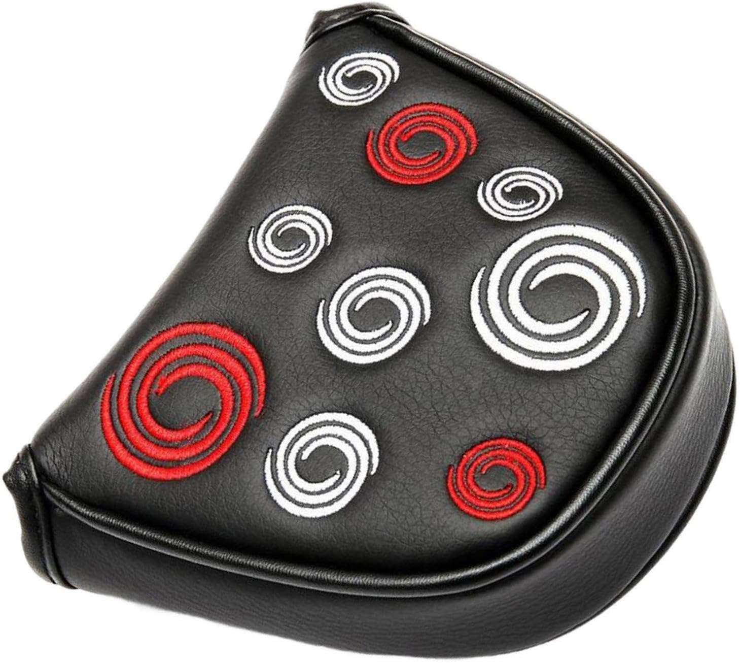 Mykepoda Black with Red Spider Embroidery Golf Club Square Mallet ...