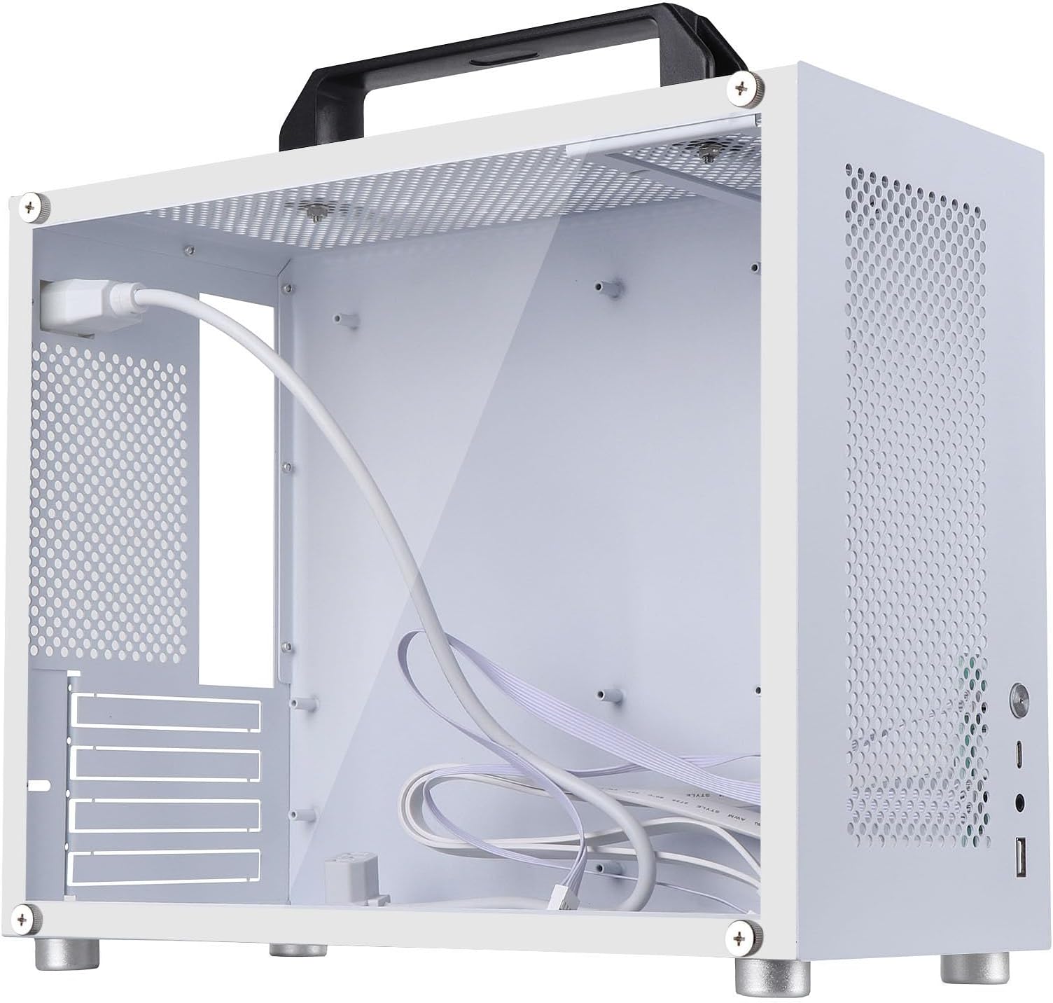 Amazon.com: Micro ATX PC Case,Mini-Tower Tempered Glass Side Pannel ...