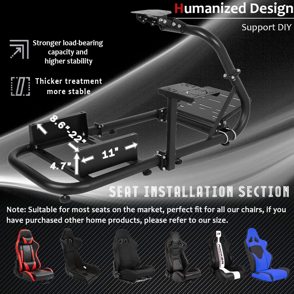 Snapklik.com : Sim Racing Cockpit Single Arm Fit For Logitech,Fanatec ...