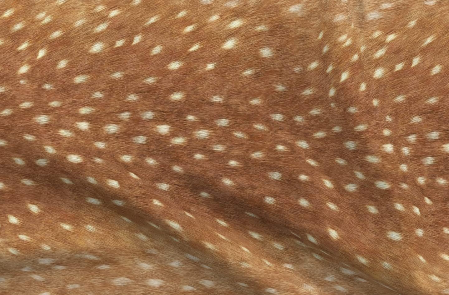 Amazon.com: Spoonflower Fabric - Soft Deer Hide Spring Fawn Railroad Skin Animal Willow Printed ...