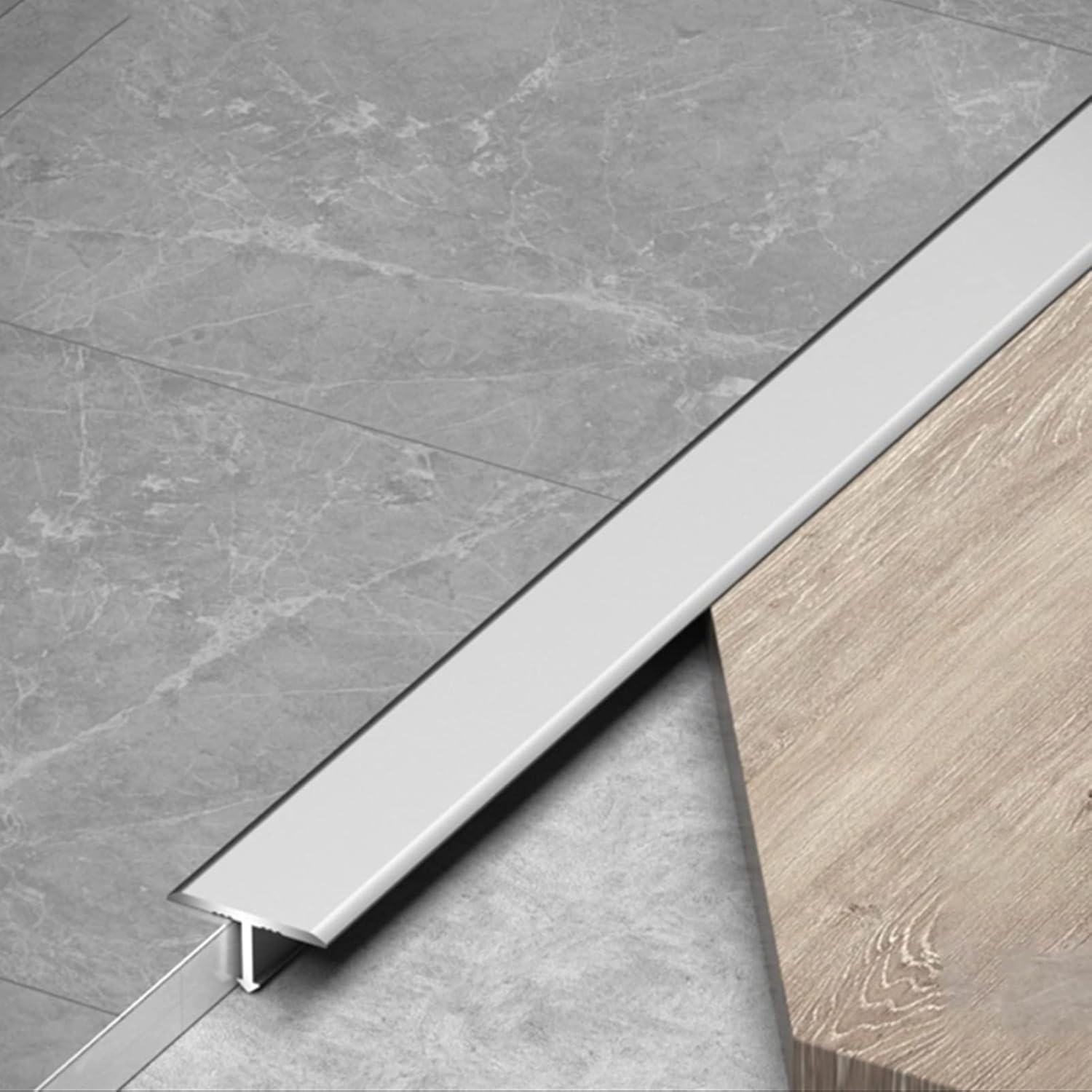 Amazon.com: 15mm Wide Transition Strip for Space Between Floor Tiles ...