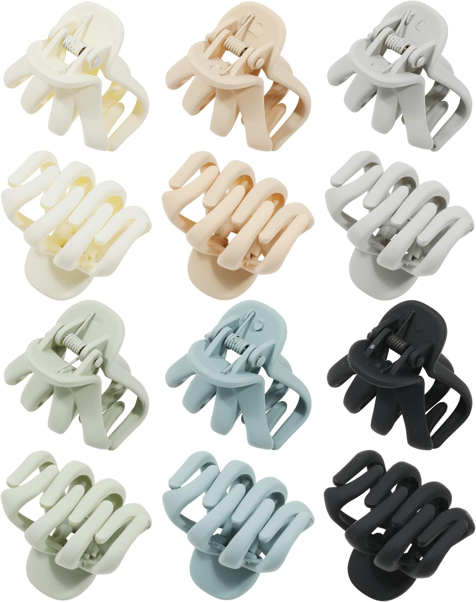 Amazon.com: 12 Pcs Small Hair Clips for Women Octopus Small Claw Clips ...