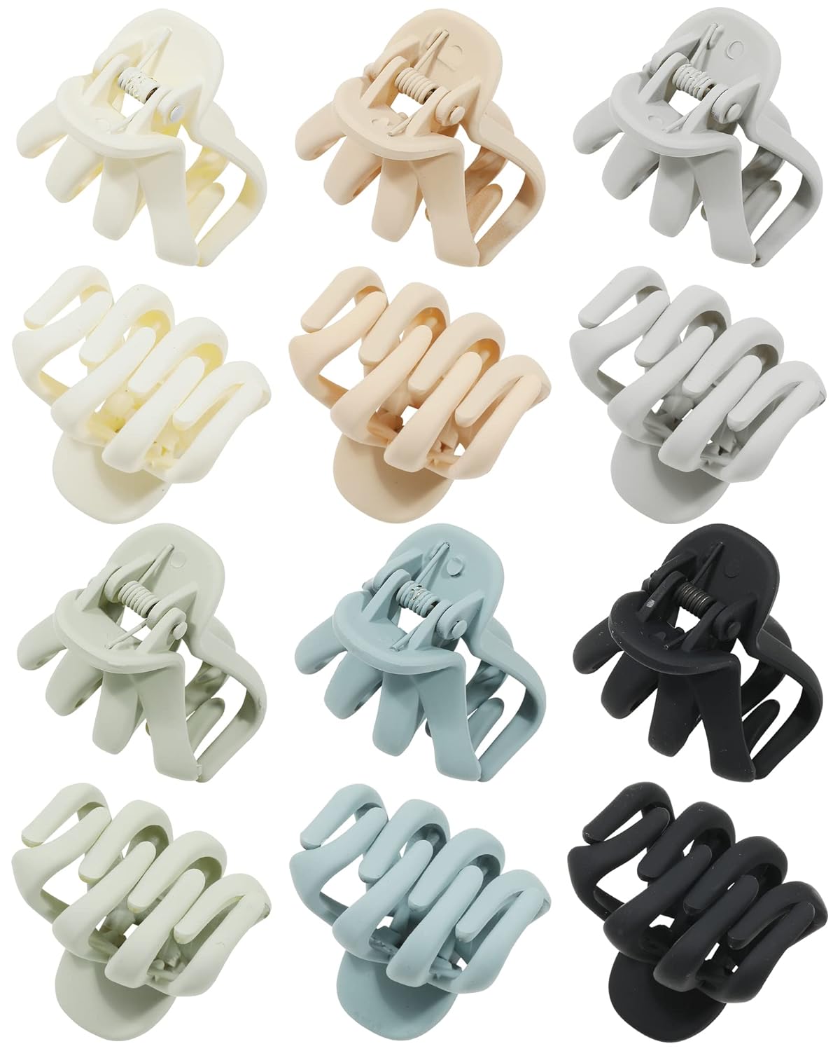 Amazon.com: Small Hair Clips for Women Octopus Small Claw Clips 12 Pcs ...