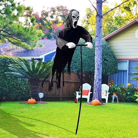 Amazon.com: WBTY Scream Scarecrow Screaming Ghost Halloween Scary Ghost ...