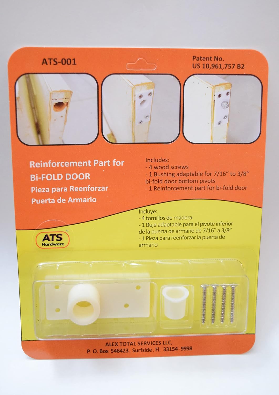 Bi-Fold Door Repair Kit - Adaptable Pivot and Bi-Fold Door Bushing for ...