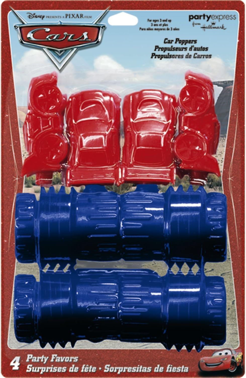 Amazon.com: Disney CARS Car Poppers - 4 Count : Toys & Games