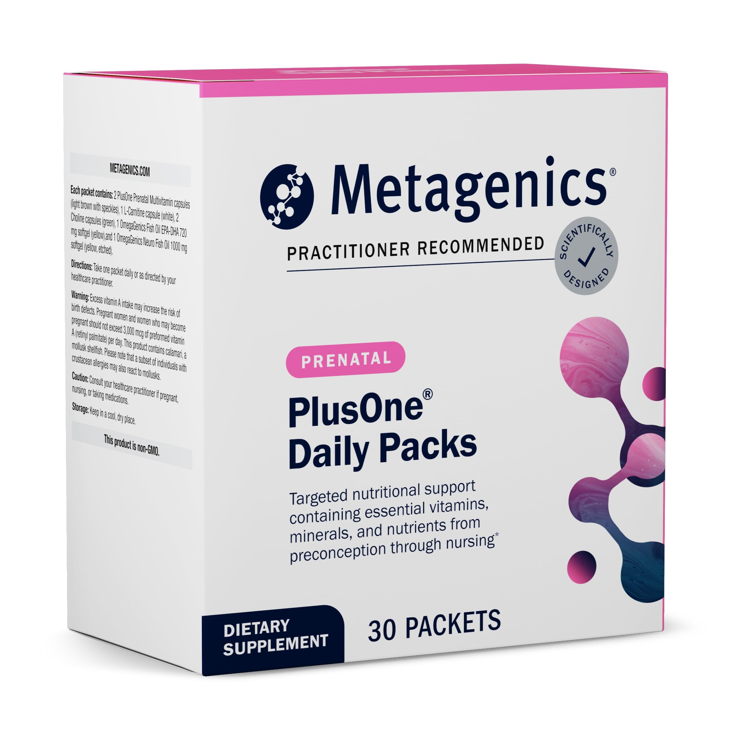 Amazon.com: Metagenics PlusOne Daily Prenatal Packs (30 Packets ...