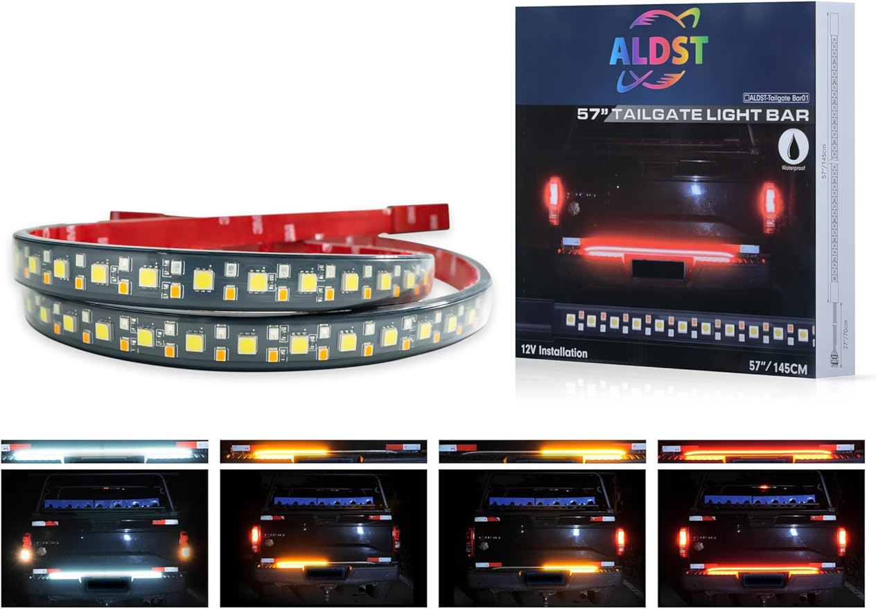 Amazon.com: ALDST 57" LED Tailgate Light Bar,252 LED Truck Tailgate ...