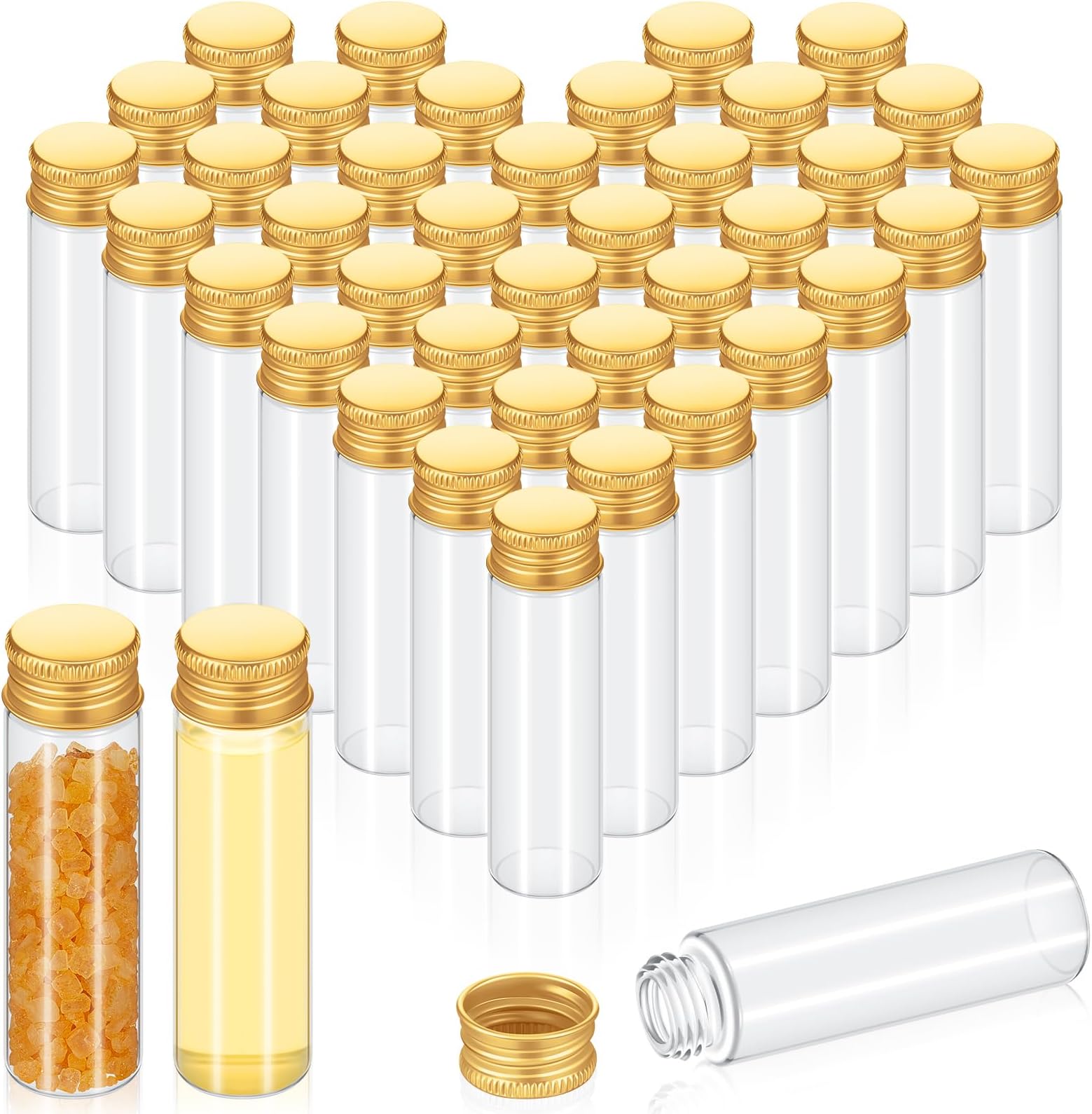 Amazon.com: 30 Pack 20ml Glass Sealed Bottles Empty Sample Vials ...
