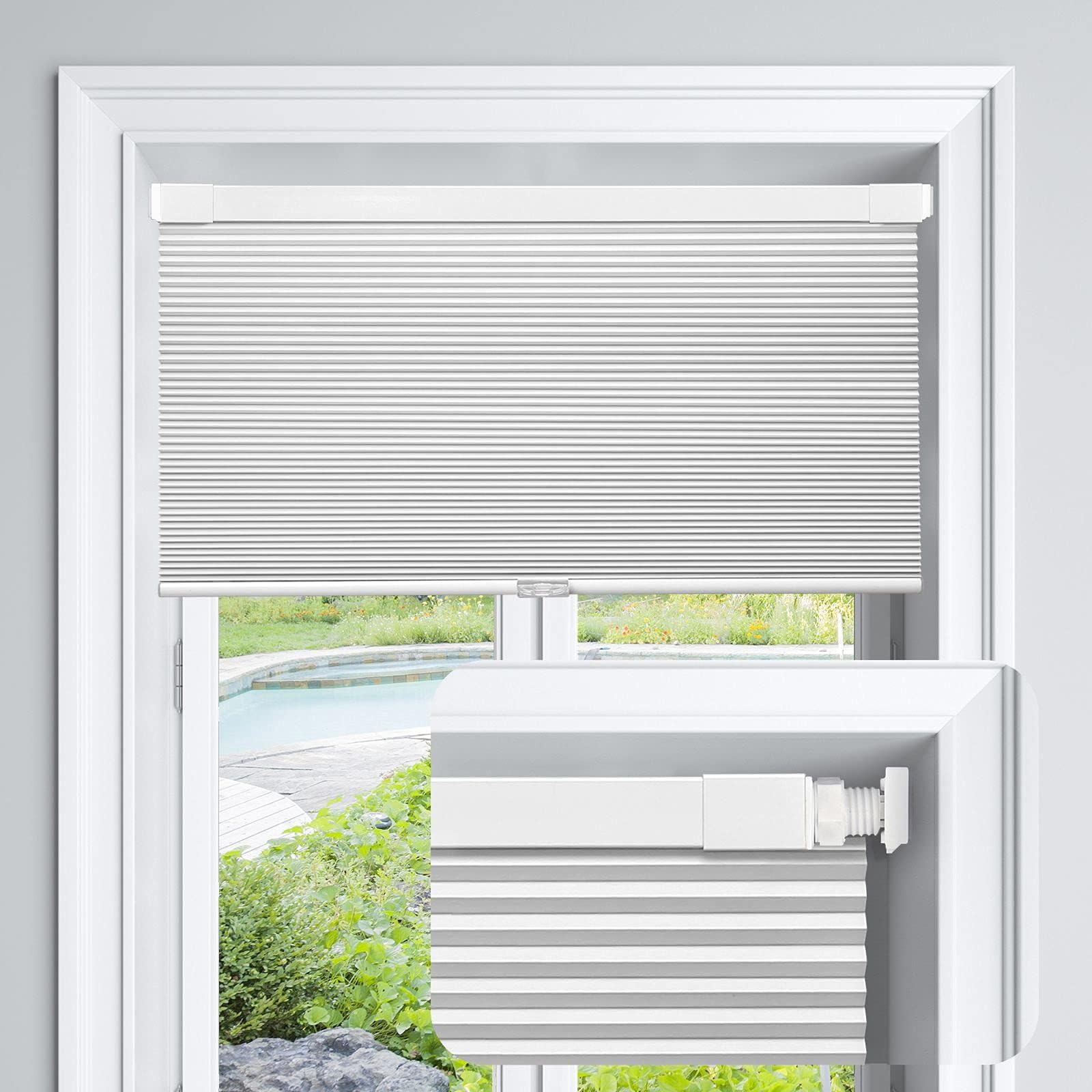 Amazon.com: LazBlinds Cordless Cellular Shades, Blackout Privacy ...