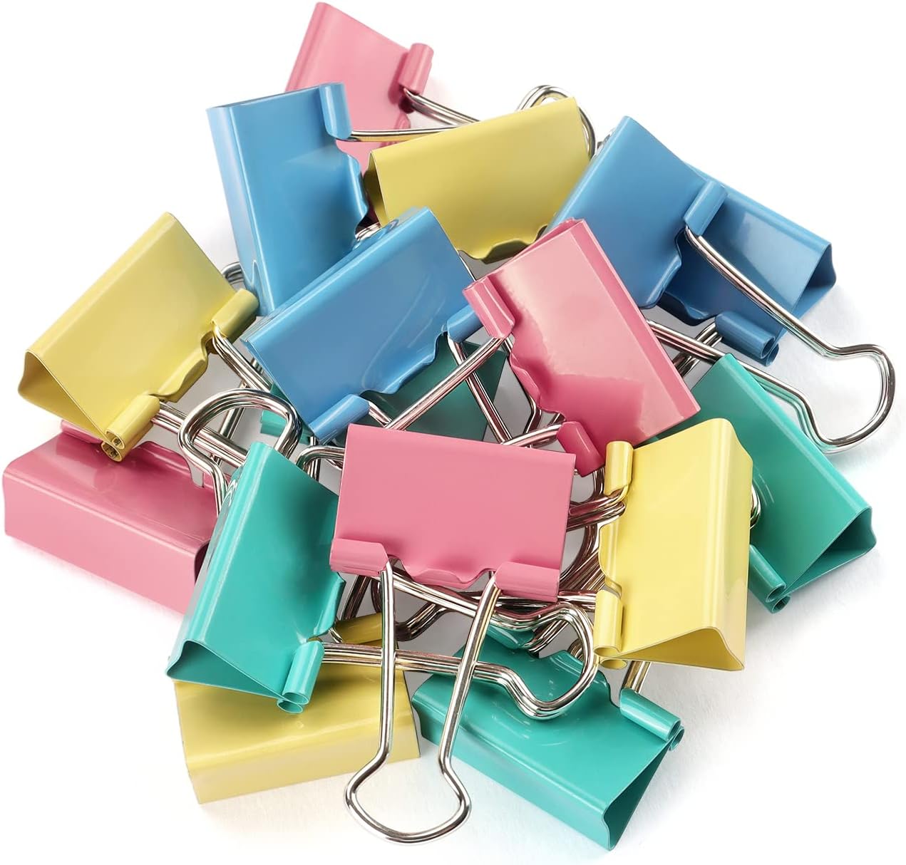 Amazon.com : Ufmarine Small Binder Clips 1 inch Length, Colorful, for ...