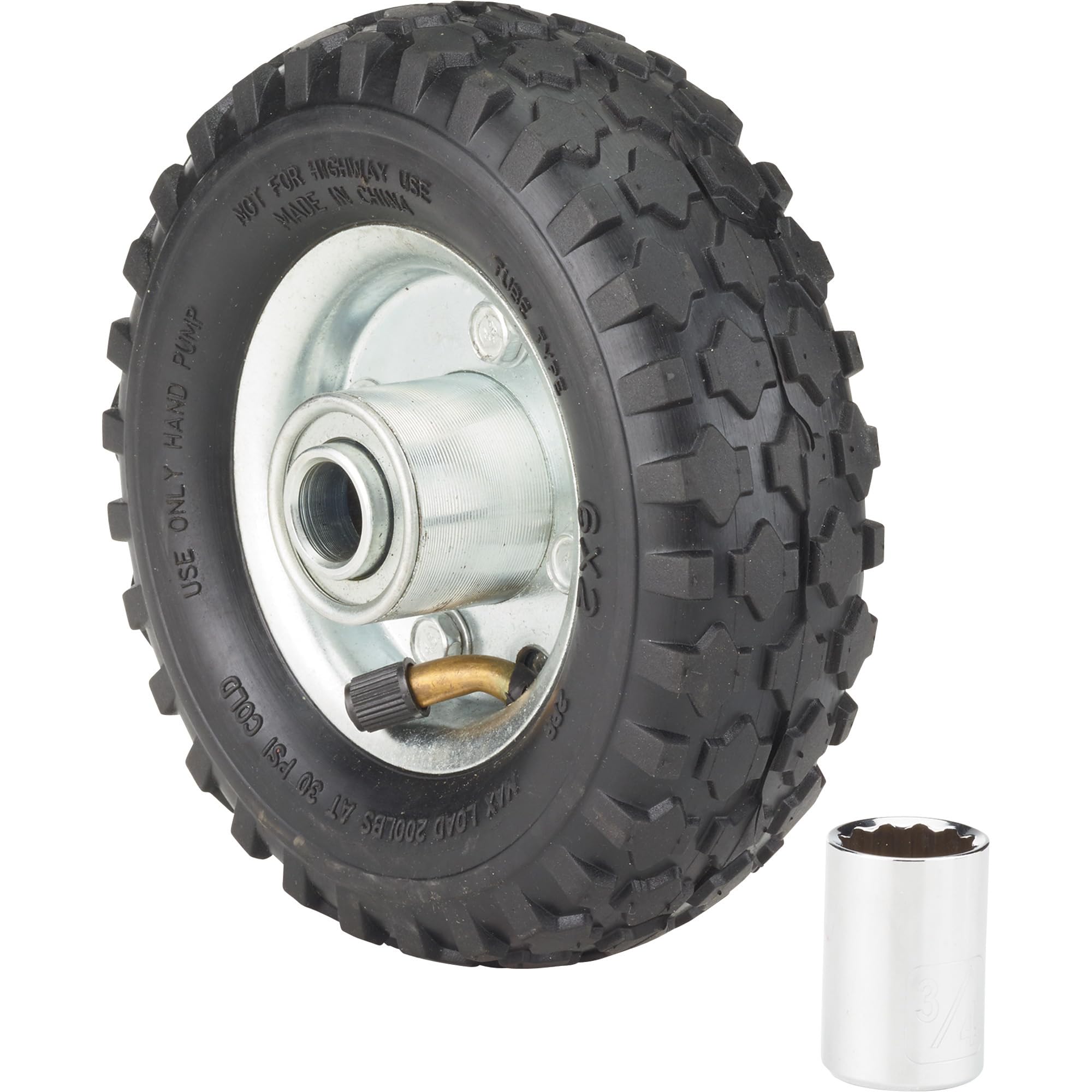 Snapklik.com : Ironton 6in. Pneumatic Wheel And Tire- 200-Lb. Capacity