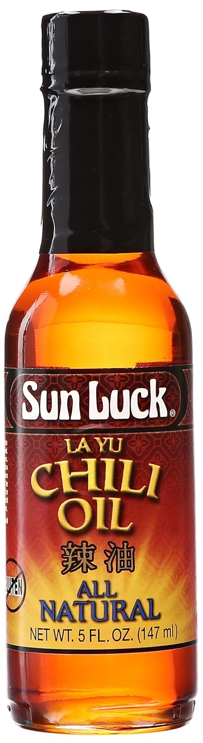Amazon.com : 4 set of 5 oz Sun Luck Chili Oil : Grocery & Gourmet Food