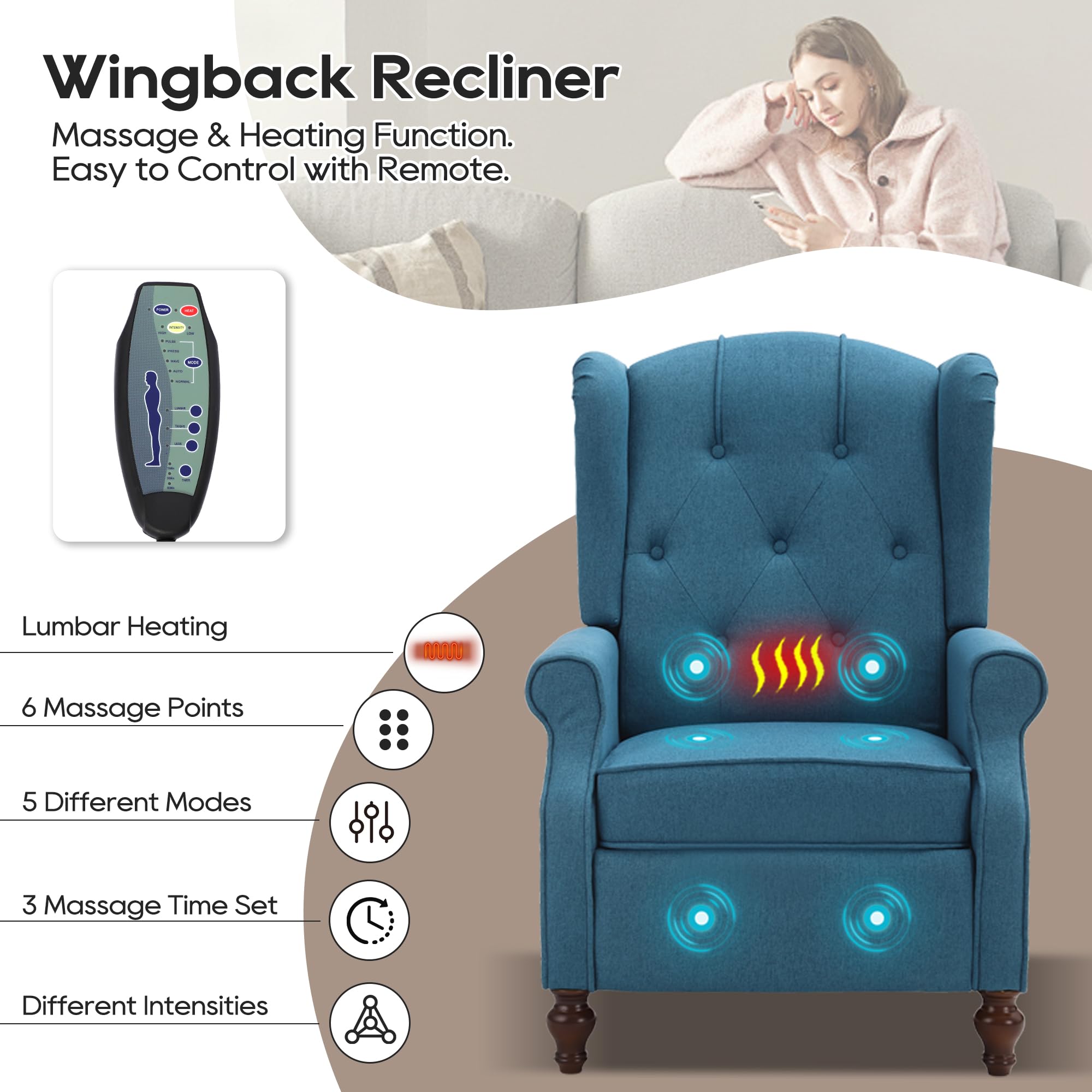 Wing Back Recliners Lift Rhodes Lift Recliner – Bayview Furniture