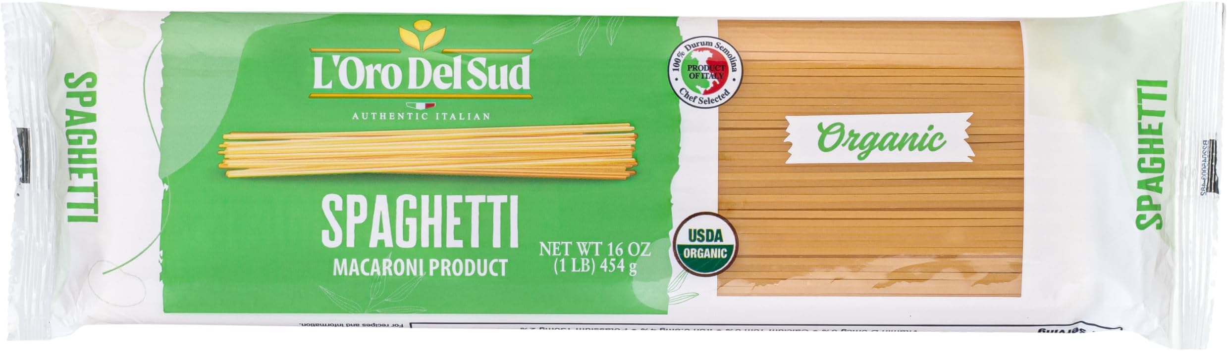 Amazon.com : Organic Spaghetti Pasta, (16 oz x 20 Pack), Italian Pasta ...