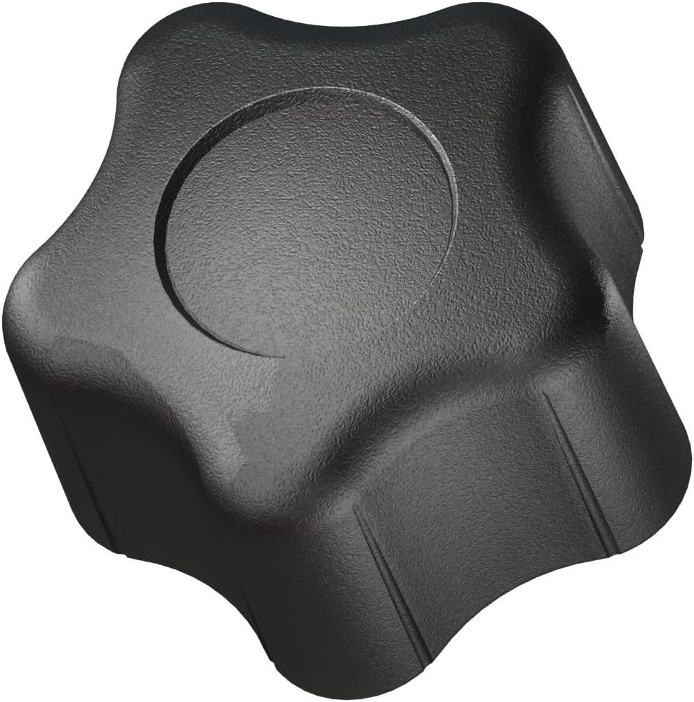 Amazon.com: 1.57" Soft Touch Ergo Star Knob, 3/8-24 Female Brass Insert (2 Pack) : Industrial ...