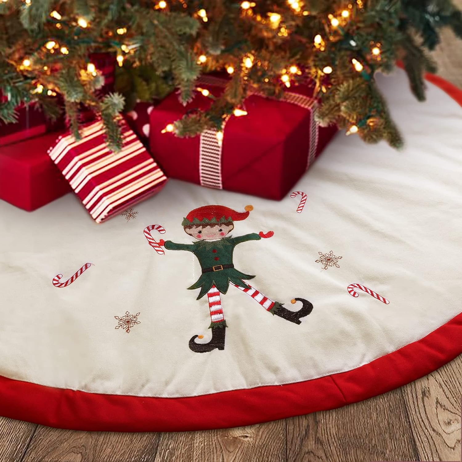 Amazon.com: Grehge arge mbroidered Elf adding Tree Collar, ortable Neck ...