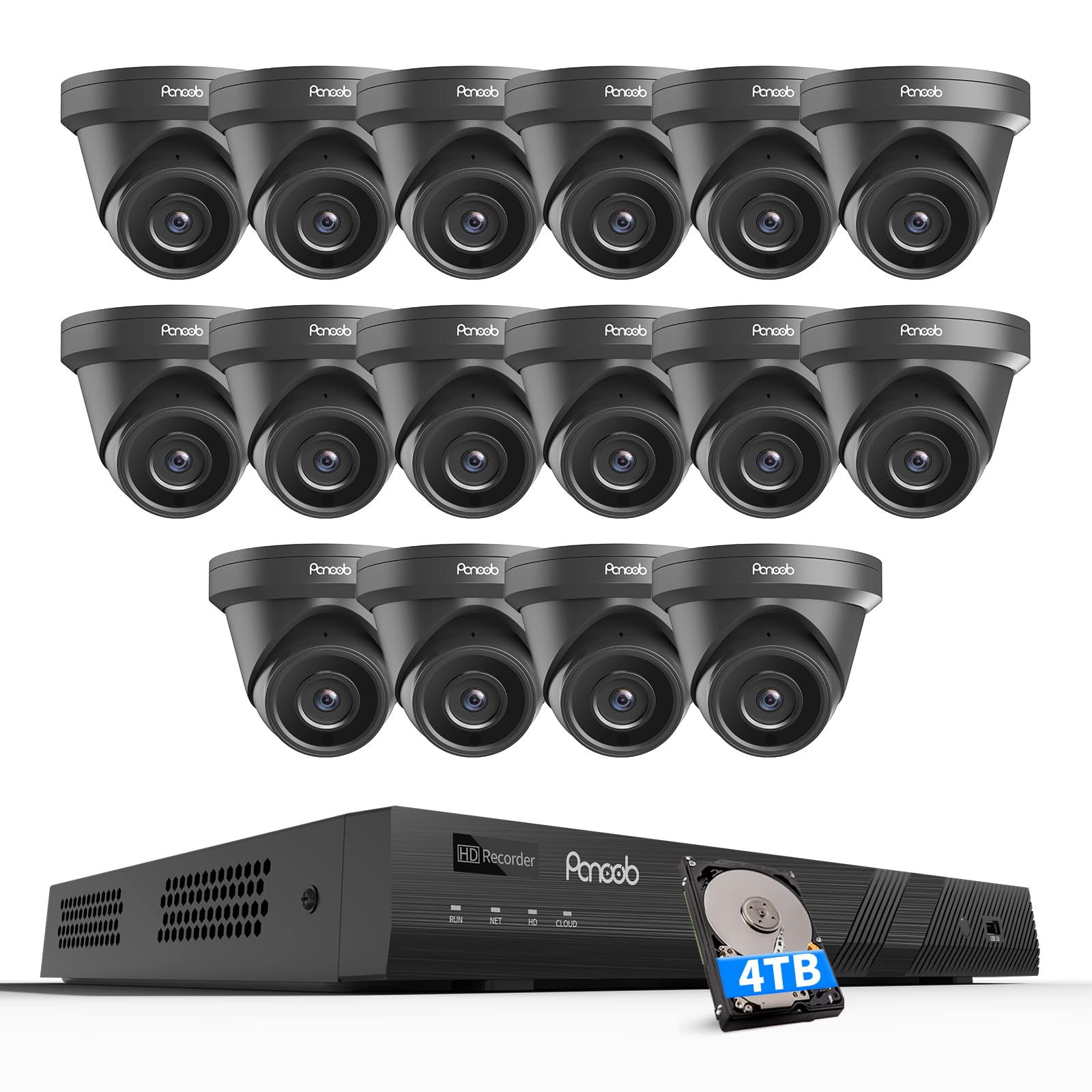 Amazon.com : 16 Channel Security Camera System 4K PoE, 16x 8MP Wired IP ...