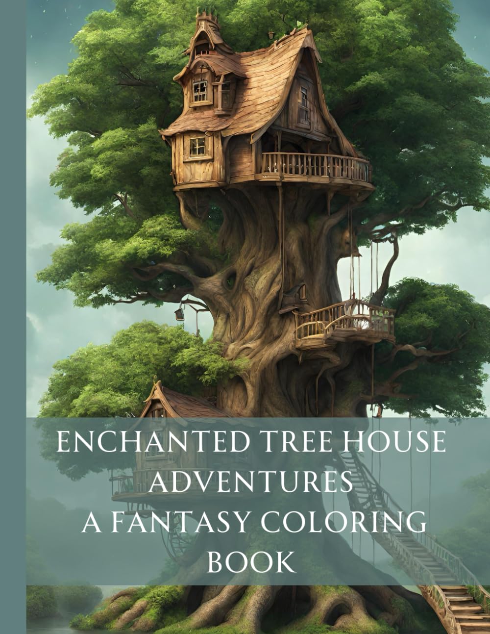Amazon.com: Enchanted Tree House Adventures: A Fantasy Coloring Book ...