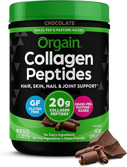 Amazon.com: Orgain Hydrolyzed Collagen Peptides Powder For Women & Men ...