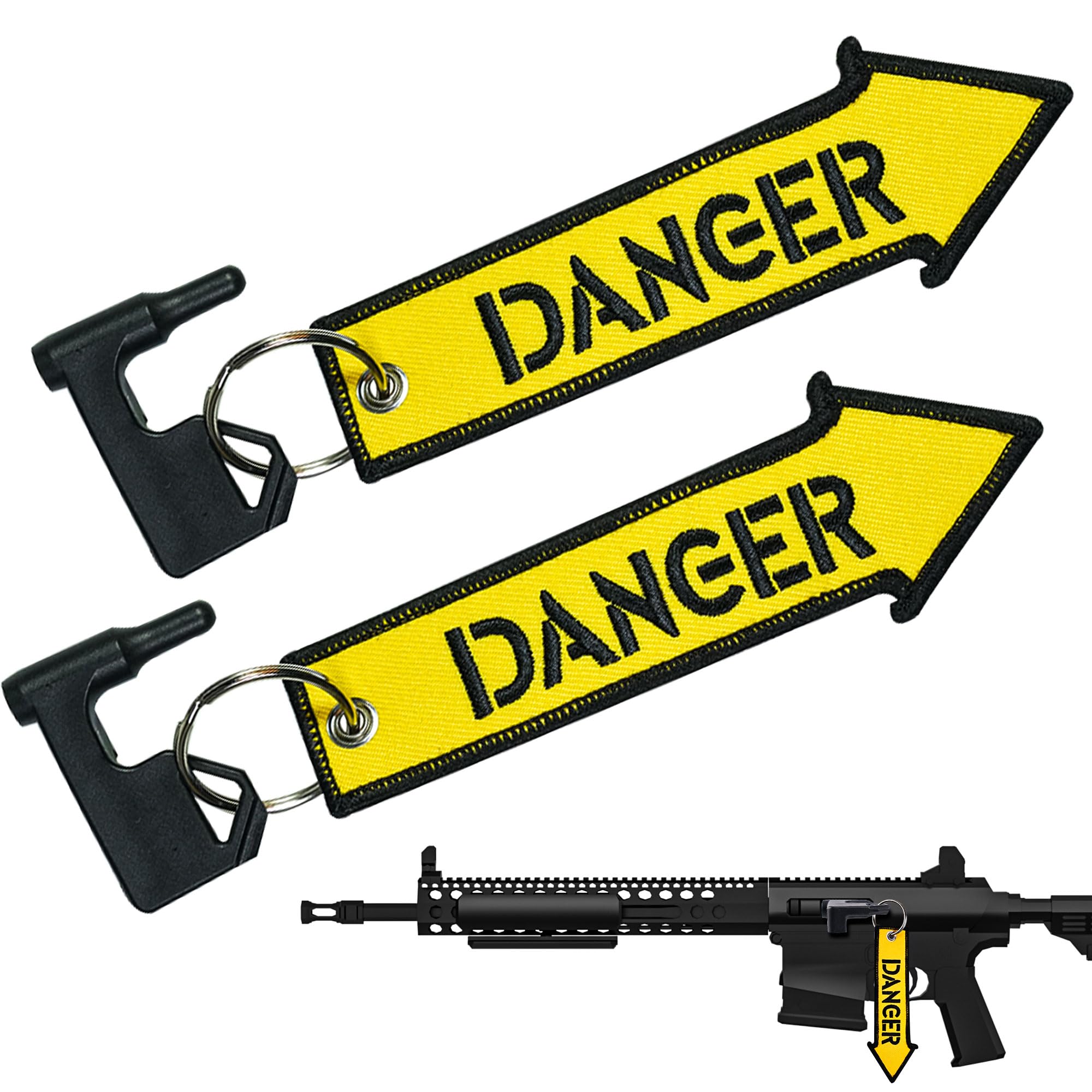 Snapklik.com : 2PCS Universal Chamber Safety Flags - Pistol Chamber Flag