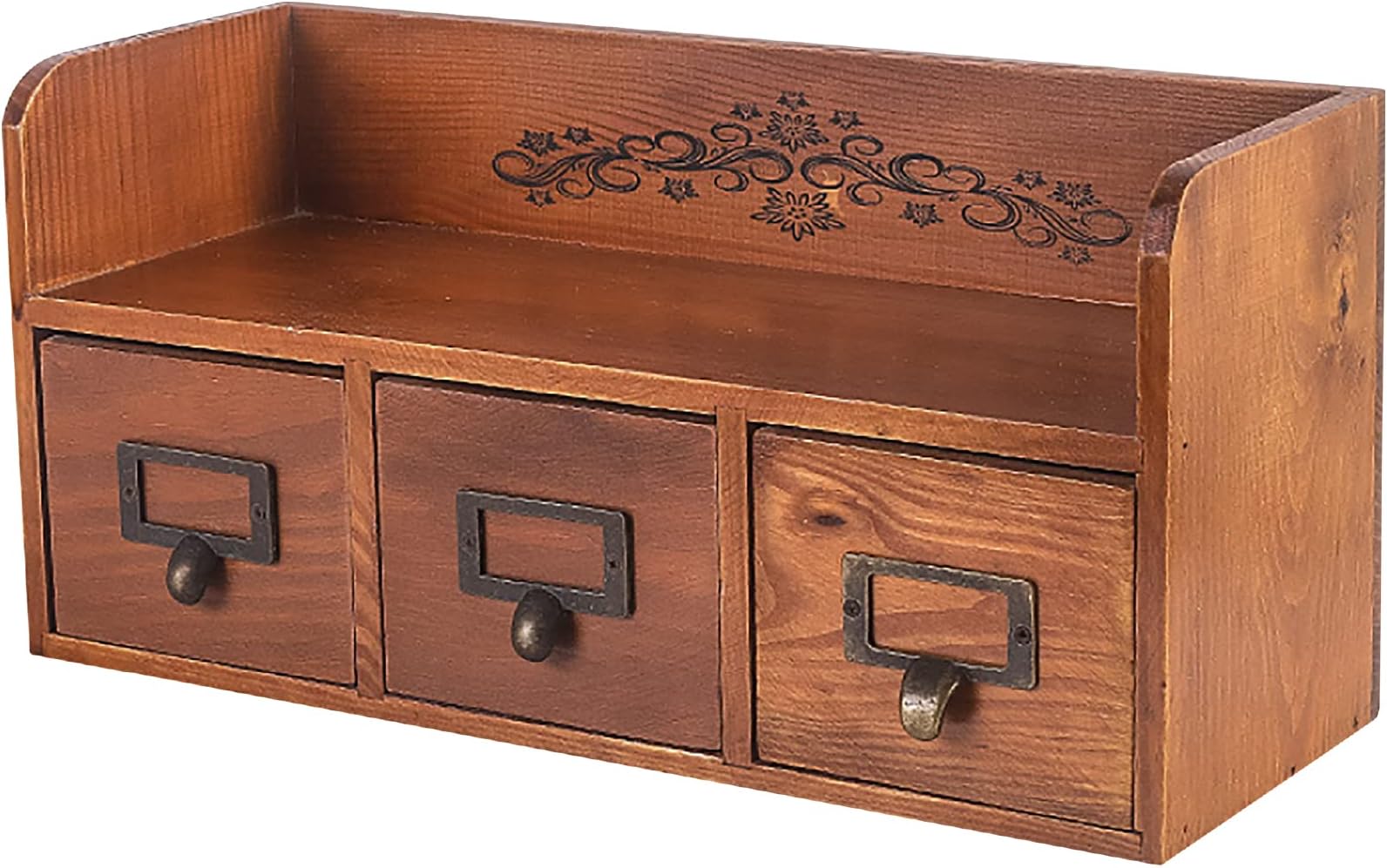 Amazon.com: Store and Display Wooden Desk Top Organizer Cabinet ...