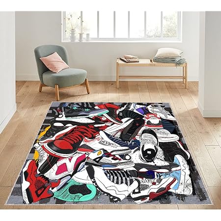Amazon.com: Sneakers, Sneakers Rug, Cool Rug, Street Fashion, Sneaker ...