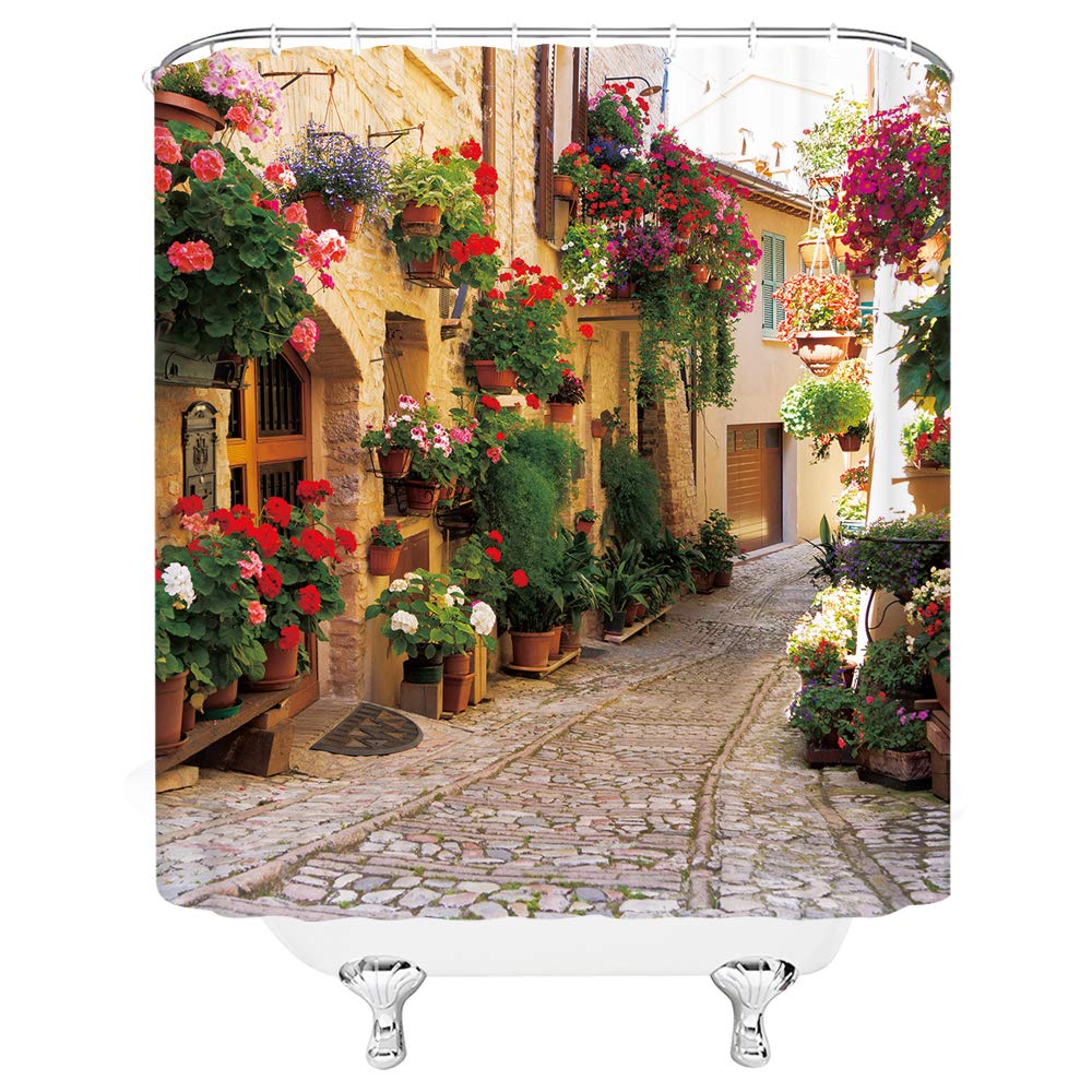 Italian Tuscan Shower Curtain Amazon.com: ZWSMZW Italian Shower