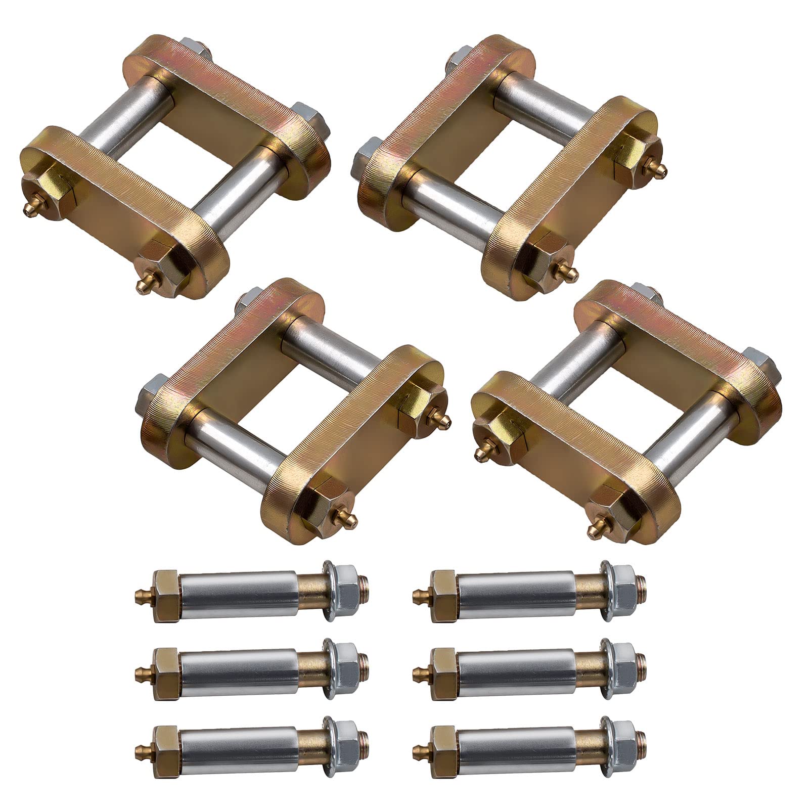 Amazon.com: Heavy Duty Leaf Spring Suspension Shackle Kit for Tandem ...