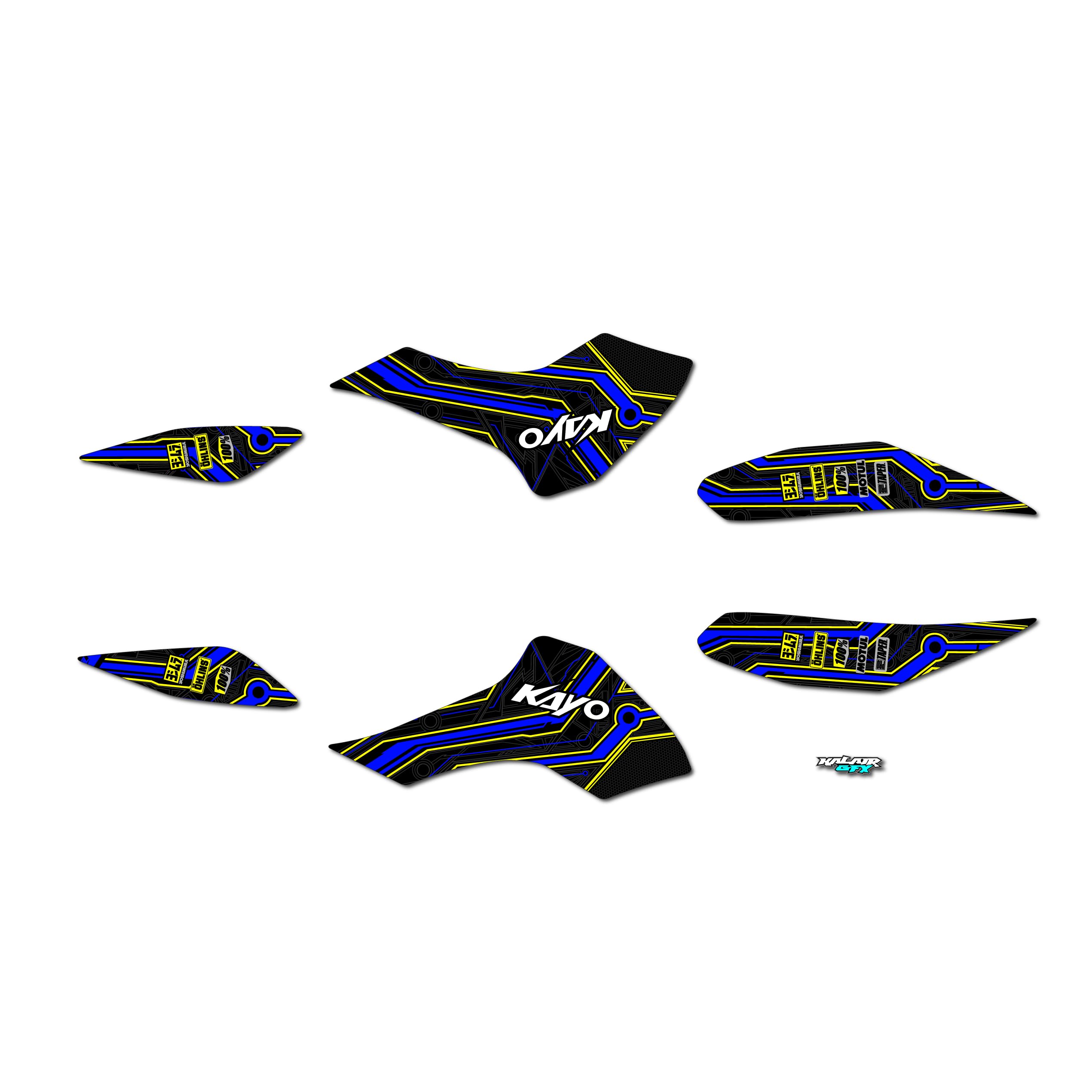 Amazon.com: Kalair GFX Graphics Kit for Kayo SPORTS ATV FOX-70, AY-70 ...
