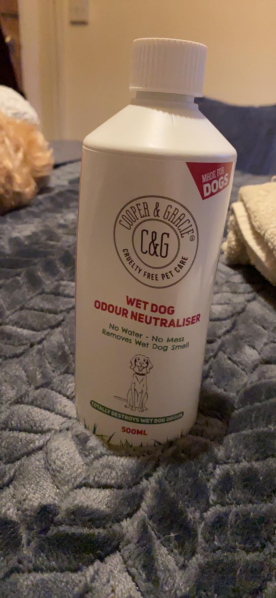 Wet Dog Odour Neutraliser 500ml | Waterless Ourdour Eliminator | Rinse ...