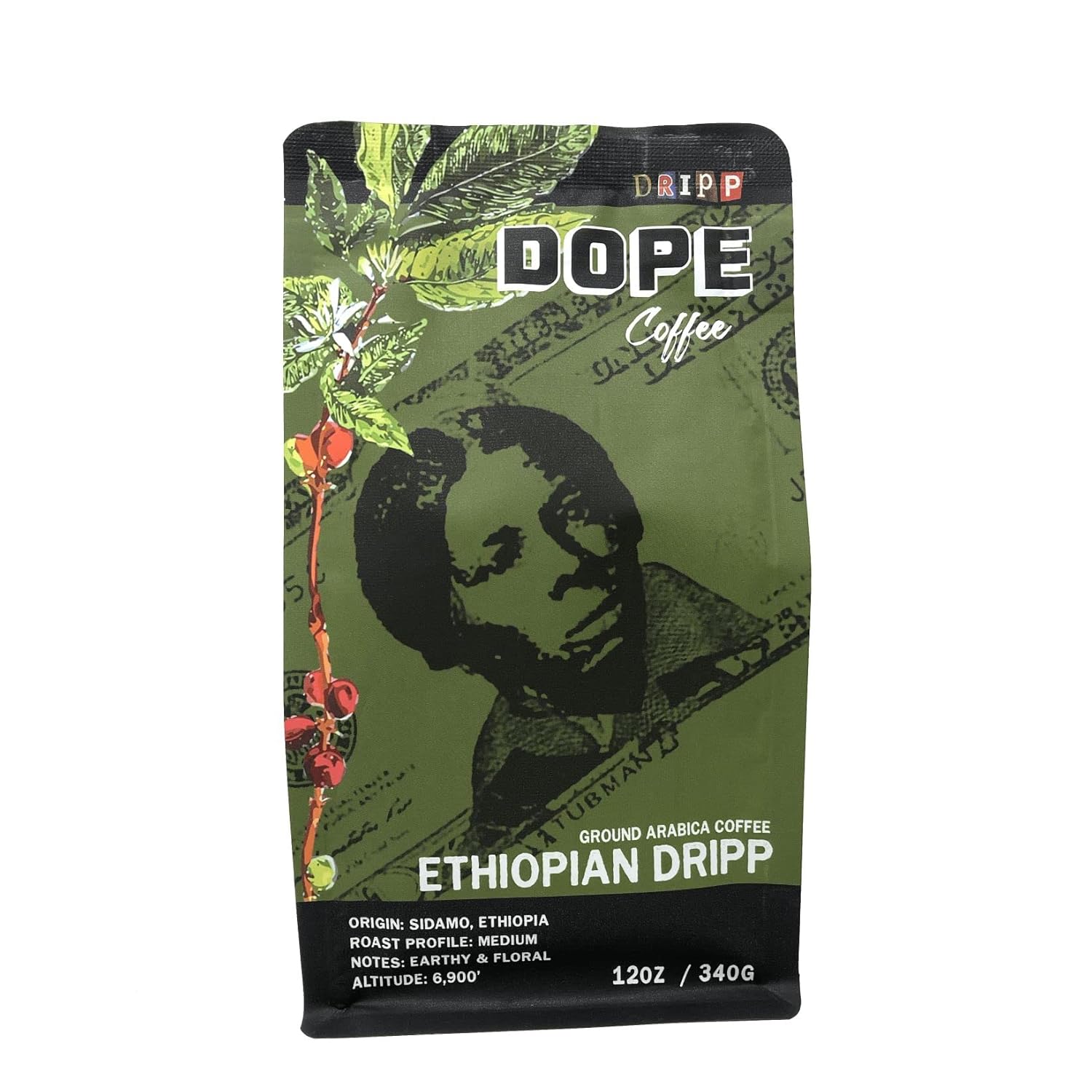 Amazon.com : Dope Coffee, Ethiopian Dripp, Medium Roast, Ground Coffee ...