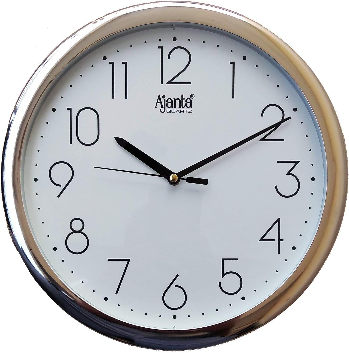 Buy Ajanta Designer Plastic Small Round Battery Operated Analog Wall ...