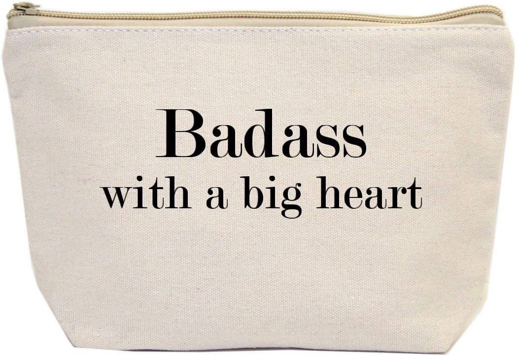 Jules Small Natural Canvas Zipper Bag Badass With A Big Heart – BigaMart