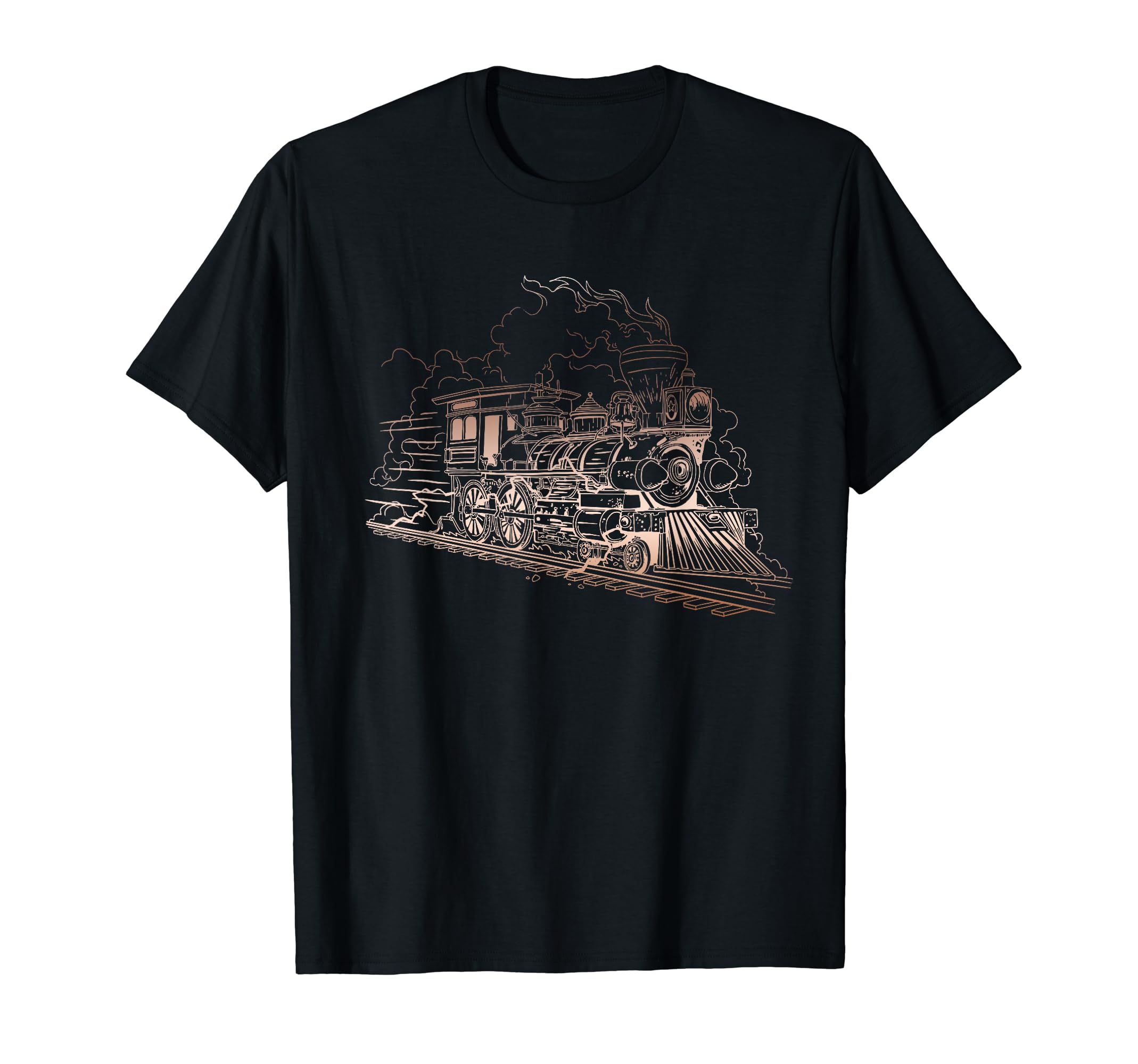 Amazon.com: Railroad Steam Train Engineer Engine Conductor Locomotive T ...