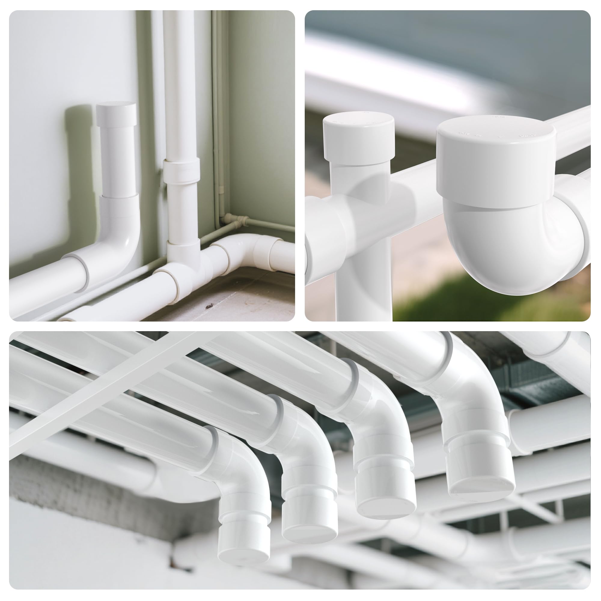 Snapklik.com : 1" PVC Pipe End Cap Fitting, 30PCS SCH40 Furniture Grade ...