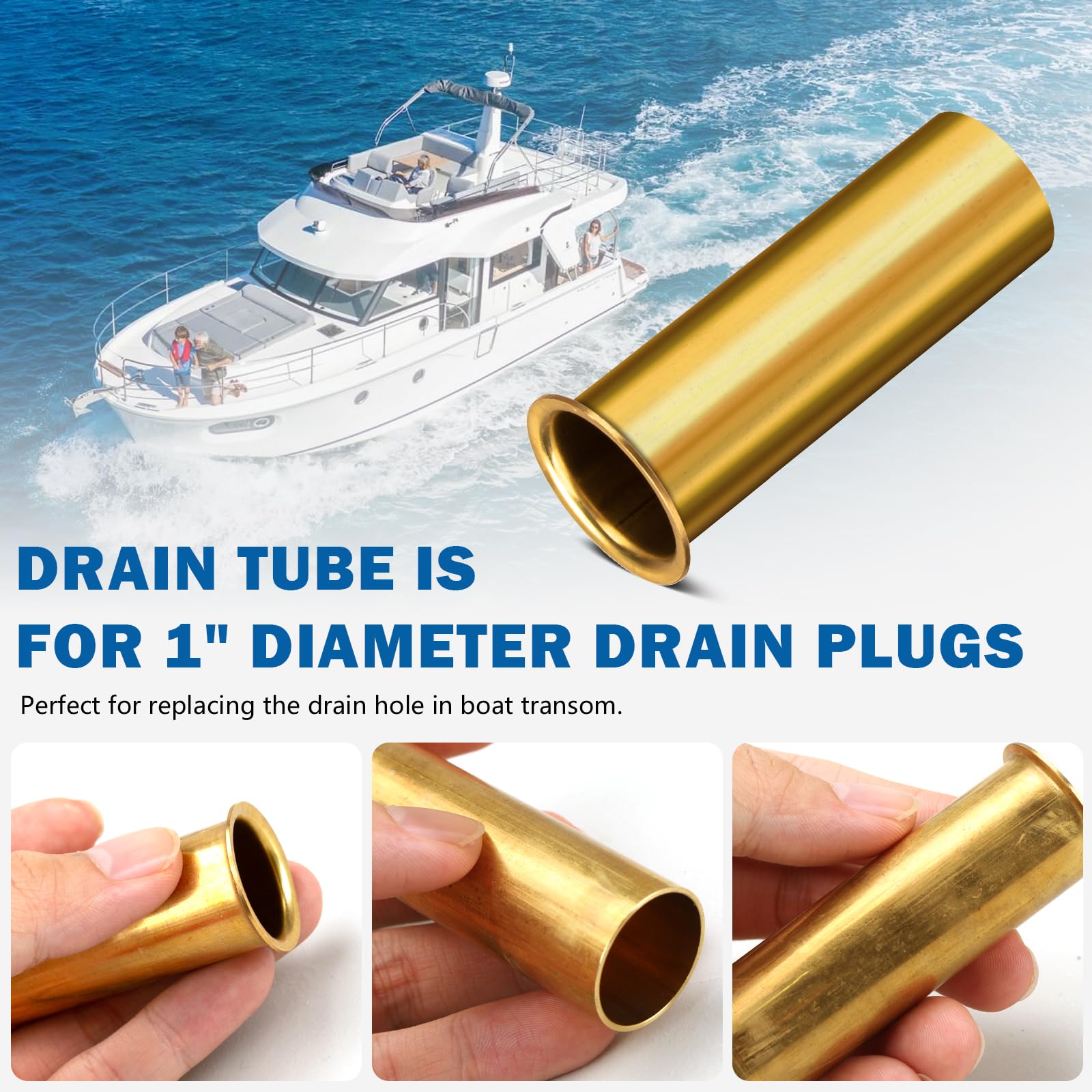 Live Well Drain Tube MOELLER 020848-001 Aluminum Drain Fitting Kit ...