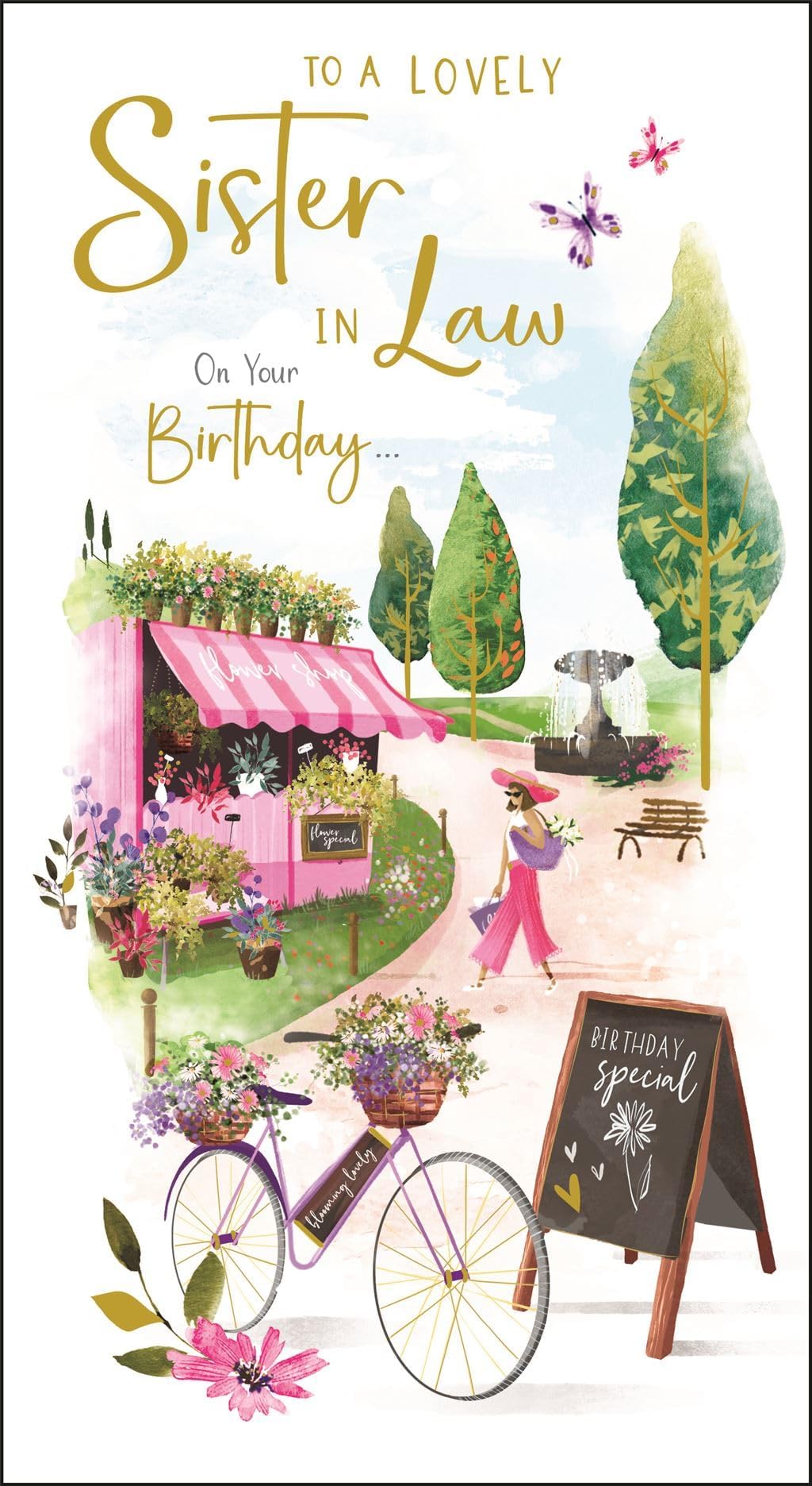 Sister-in-Law Birthday Card - Special Sister-in-Law - Books and Flowers ...
