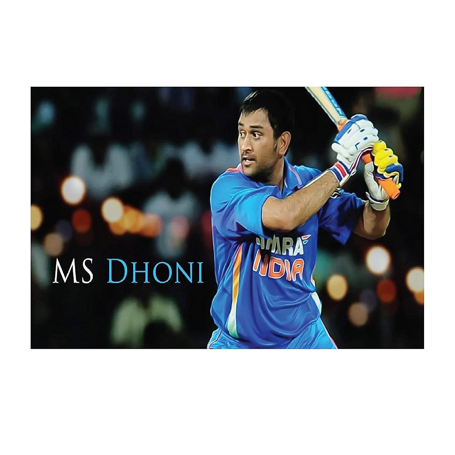 SIGN EVER Ms Dhoni Posters for Room Wall Bedroom Office Study Room ...